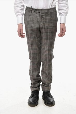 Corneliani Checked Wool Trousers size 44