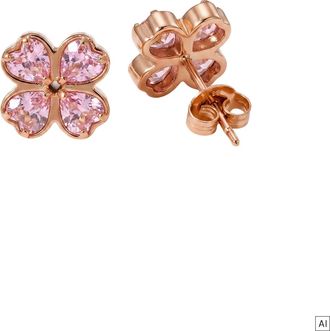 Purelei Rosa Cuore Ohrringe mit Zirkonia Steinen