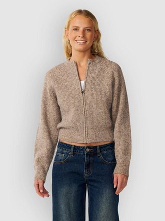 Rip Curl Venture Zip Thru Strickjacke mocha