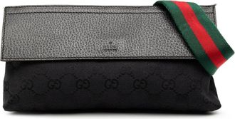 Gucci Hobo Bags - GG Canvas Web Crossbody - Gr. unisize - in Schwarz - f&uuml;r Damen