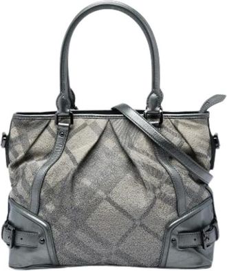 Burberry Sac bandouli&egrave;re vintage doccasion - Femme - Pre-owned - Gris - Taille: ONE Size