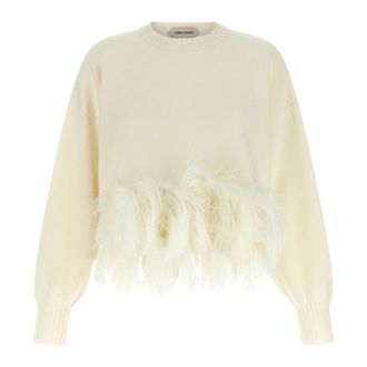 Alberta Ferretti Jersey Court - Femme - Pulls - Blanc - Taille: 36 FR