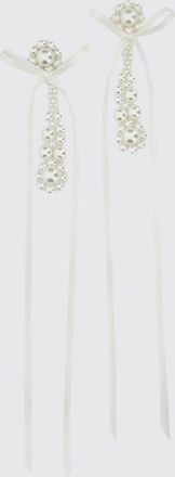 Simone Rocha Boucles doreilles pendantes en r&eacute;sine avec perles synth&eacute;tiques et naud