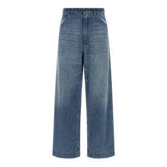 Maison Margiela Femme, Jeans, Bleu, Taille: 36 FR Jean &agrave; jambe large