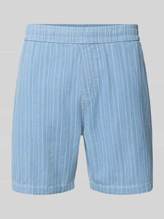 Review Shorts mit Strukturmuster und elastischem Bund