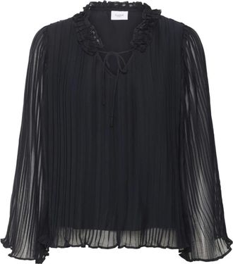 Saint Tropez Femme, Blouses et Chemises, Noir, Taille: 38 FR Blouses