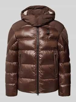 Blauer Steppjacke mit Zweiwege-Rei&szlig;verschluss Modell KIERNAN