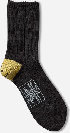 KAPITAL 56 Yarns MA-1 Rainbowy Happy Heel Socks Black