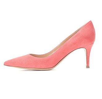 EDEFS Escarpins Femme - Kitten-Heel Chaussures - Bout Pointu Fermé - Classique Bureau Soiree Shoes - Babypink - Taille 38