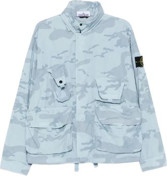 Stone Island Homme, Vestes, Bleu, Taille: XL Field Jacket