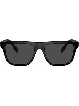 Burberry Sunglasses lunettes de soleil carr&eacute;es &agrave; logo imprim&eacute; - Noir