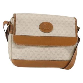 Gucci Sac bandouli&egrave;re en cuir Pre-owned - Femme - Pre-owned - Blanc - Taille: ONE Size