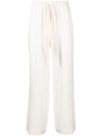 Commas pantalon à coupe ample - Blanc