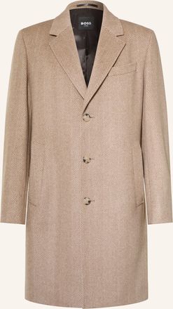 HUGO BOSS Wollmantel Jared braun