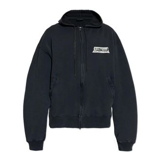 Balenciaga Logo Sweatshirt - - Sweatshirts & Hoodies - Herren - Schwarzk - S