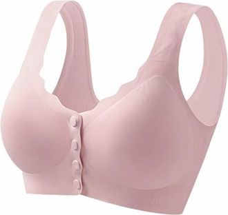 Generic Sous-v&ecirc;tements tendance et d&eacute;contract&eacute;s pour femmes sur le devant pour les personnes &acirc;g&eacute;es - Doux pour la peau et confortable - Soutien-gorge sans bre