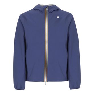 K-Way Homme, Vestes, Bleu, Taille: L Veste Imperm&eacute;able Bleue &agrave; Capuche