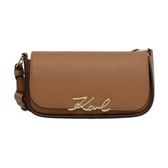 Karl Lagerfeld Sac bandouli&egrave;re K/Signature Small - Femme - Sacs - Brun - Taille: ONE Size