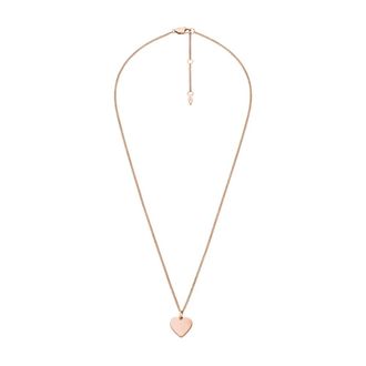 Fossil Ellis Herz Collier - - Accessories - Damen - Rosa - ONE SIZE