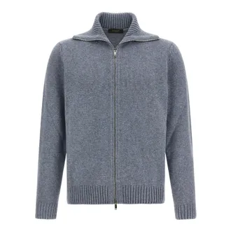 Zanone Homme, Pulls, Bleu, Taille: L Chioto Cardigan