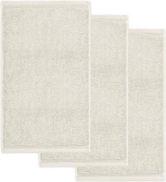 Möve Superwuschel Gästetuch 30 x 50 cm aus 100% Baumwolle, Nature 3er Set