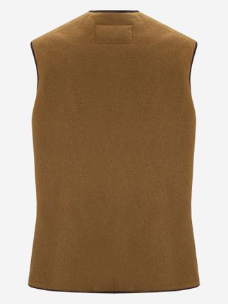 Barbour Mens Vest Acrylic Fleece Light Brown Waistcoats & Gilets