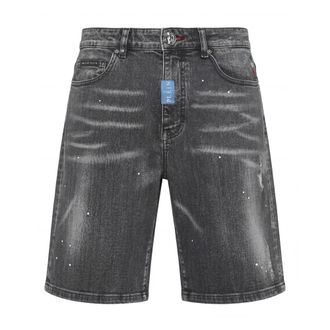 Philipp Plein Denim Formentera Shorts Basic - - Shorts - Herren - Schwarzk - W34