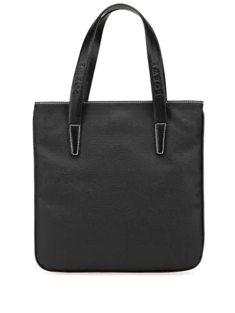 Loewe sac &agrave; main Anagram en cuir (2000-2020) - Noir
