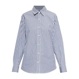 A.P.C. A.p.c., Femme, Blouses et Chemises, Bleu, Taille: 36 FR Kayla Shirt