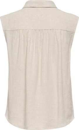 Only Carmakoma Blusentop CARSIESTA S/L LINEN BL SHIRT PNT NOOS Viskosemischung, regular fit, mit Leinen