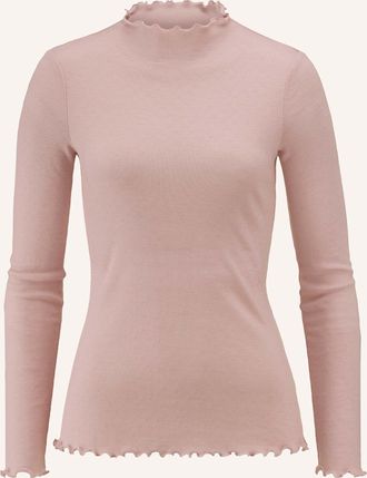 Hessnatur Hessnatur Hessnatur Mock-Neck Longsleeve Pointelle Aus Reiner Bio-Merinowolle rosa