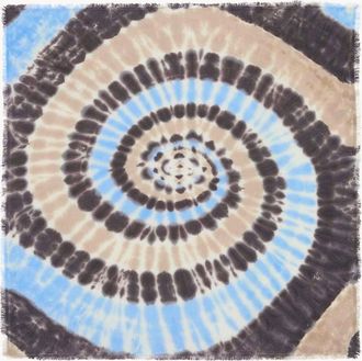 Kujten Grand bandana cachemire tie & dye - Grand Bandana Hachiko Sunny