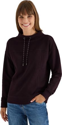 Cecil Funnelneck Sweatshirt Eggplant red S