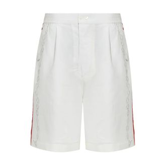 Jacquemus Gemusterte Shorts - - Shorts - Herren - Wei&szlig; - M