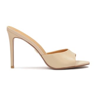Kazar Beige Leder-Pantoletten mit Absatz - - Shoes - Damen - Beige - 35 EU