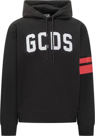 GCDS Gcds, Homme, Sweatshirts et sweats &agrave; capuche, Noir, Taille: XL Logo Regular Sweat &agrave; capuche