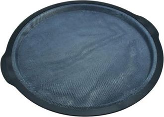 Zenker 685546 Silikon-Pizzablech, Fiberglas, Pizzablech, rund, Silikon, Fiberglas, Nylon, grau, 36 x 38,3 cm