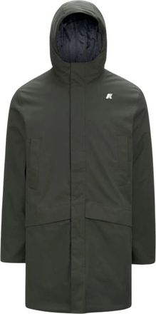 K-Way Jarno Twill Marmotta - - Coats - Herren - Gr&uuml;n - 2XL