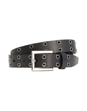 8 by YOOX LEATHER BELT WITH RIVETS