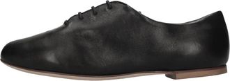 Lorena Paggi Lorena Paggi, Femme, Chaussures, Noir, Taille: 39 EU Ballerines &agrave; lacets en cuir