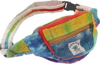 Guru Shop Praktische Hanf G&uuml;rteltasche, Batik Ethno Bauchtasche, Sidebag - Batik Bunt, Unisex - Erwachsene, Baumwolle, 15x20x8 cm