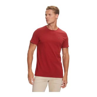 Tommy Jeans Homme, Tops, Rouge, Taille: L TShirt MC Logo Coton