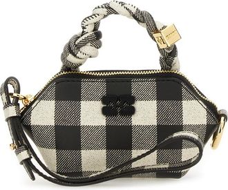 Ganni Vichy Handbag - Black