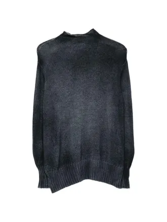 Avant Toi Cashmere Mock Neck Sweater - Charcoal