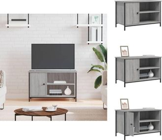 vidaXL Vidaxl - TV-Schrank Grau Sonoma 80x40x50 cm Holzwerkstoff - tv Schrank - Fernsehtisch - Wohnzimmerschrank - Regal - Grau