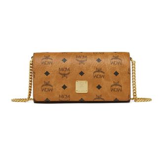MCM Aren Schultertasche in Visetos - - Bags - Damen - Braun - ONE SIZE