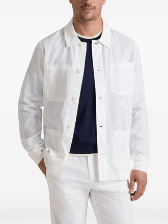 Vilebrequin Mens Shirt White Linen