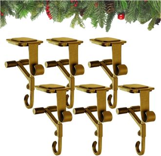 Generic Weihnachtsgirlande-Haken, verstellbarer Kaminaufh&auml;nger f&uuml;r Girlande und Str&uuml;mpfe, robuste Kamin-Girlande, ohne Bohren, Strumpfhalter f&uuml;r Kaminsims, Me