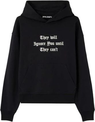 Palm Angels Homme, Sweatshirts et sweats &agrave; capuche, Noir, Taille: L Statement Regular Sweat &agrave; capuche