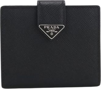 Prada Portefeuille Pre-owned (bi-pli) - Femme - Pre-owned - Noir - Taille: ONE Size